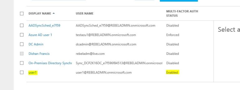 Step-by-Step guide to configure MFA (multi-factor authentication) for azure users – REBELADMIN