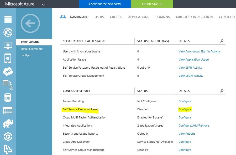 Step-by-Step guide to configure self-service password reset in Azure AD ...