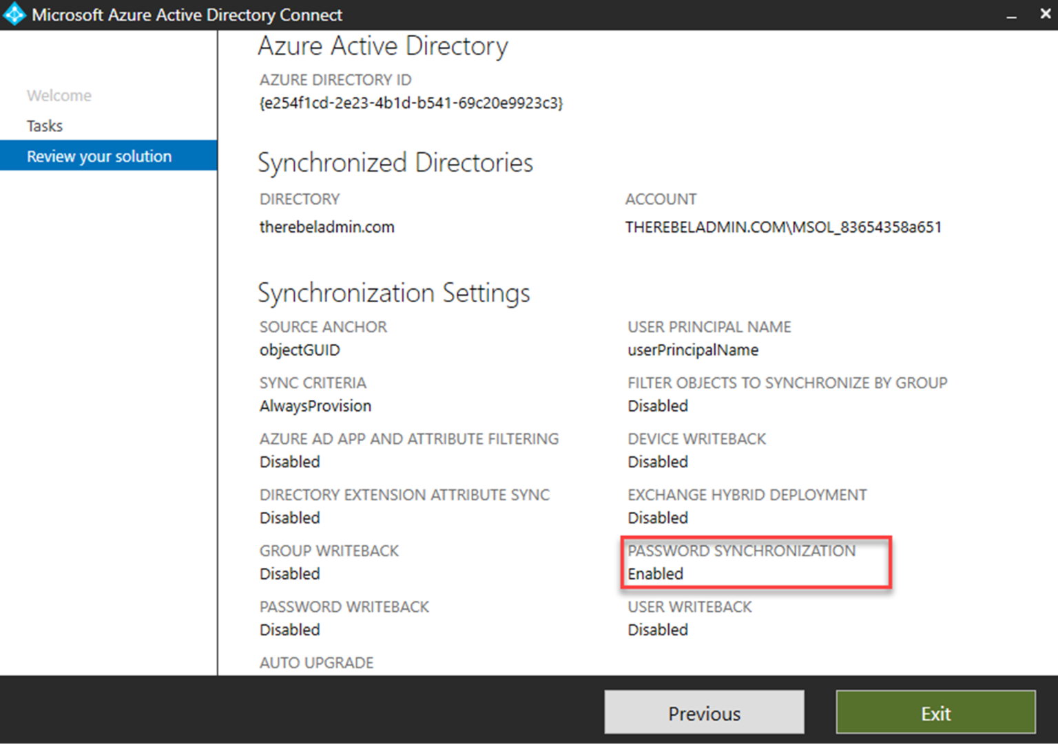 Azure AD Password Synchronization – REBELADMIN
