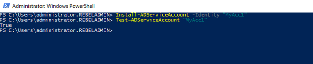 Active Directory Managed Service Accounts (PowerShell Guide) – REBELADMIN
