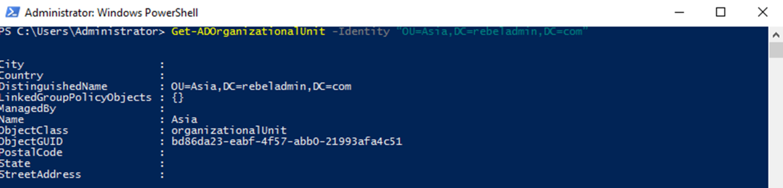 Manage Active Directory Organizational Units (OU) with PowerShell – REBELADMIN