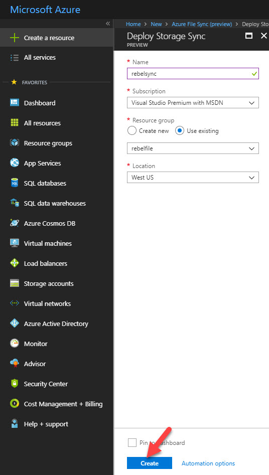Step-by-Step guide to configure Azure File Sync (preview) – REBELADMIN