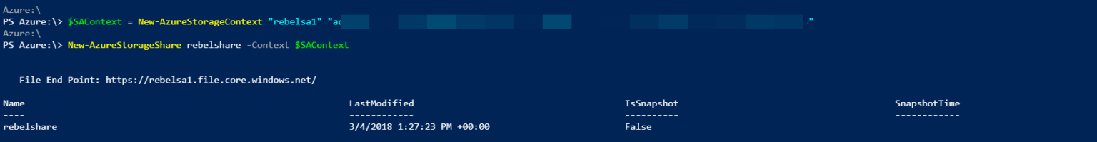 Step-by-Step guide to create Azure file share and Map it in Windows 10 ...