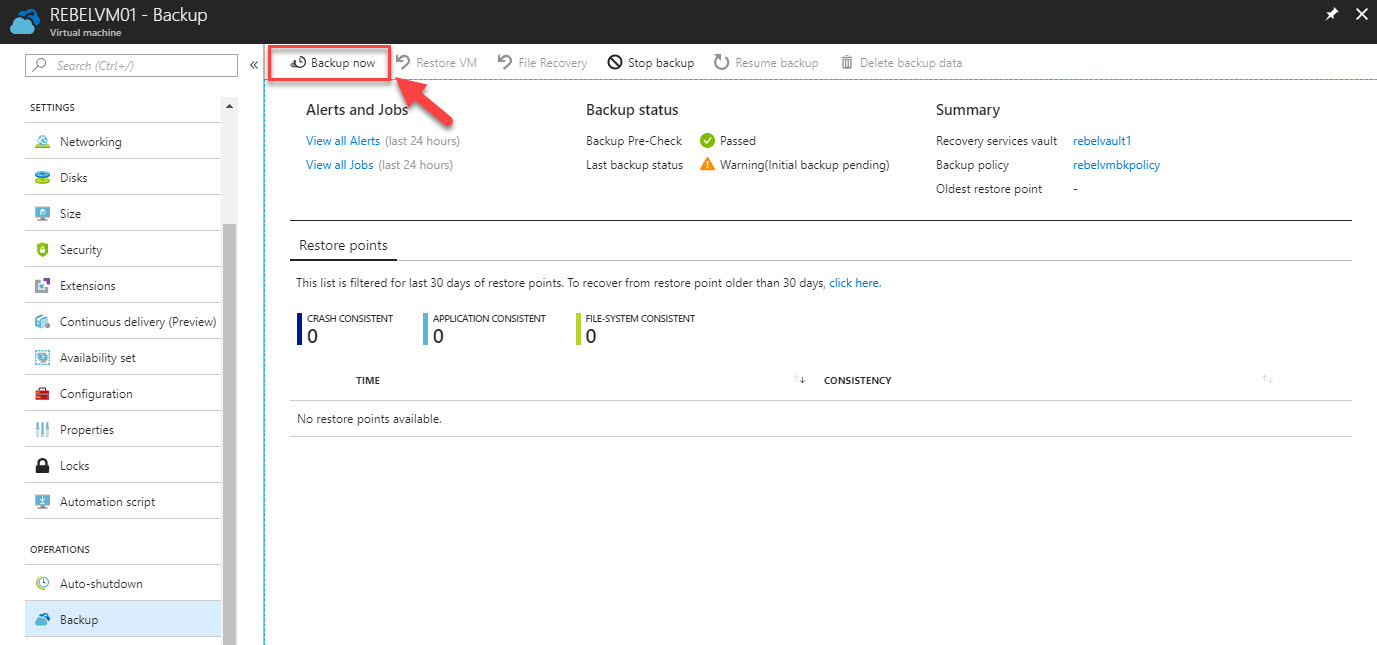Step-by-Step Guide to protect Azure VM using Azure Backup – REBELADMIN