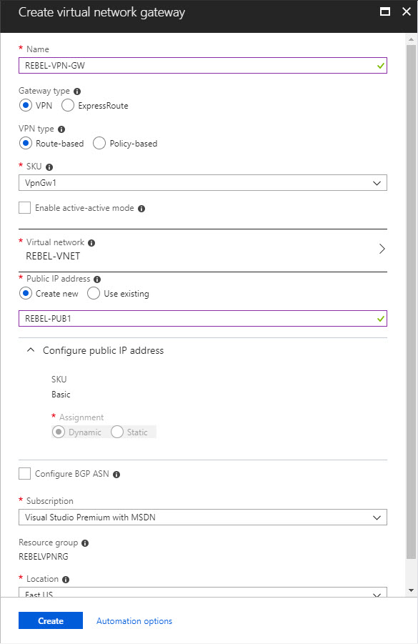 Step-by-Step guide to Azure Point-to-Site VPN – REBELADMIN