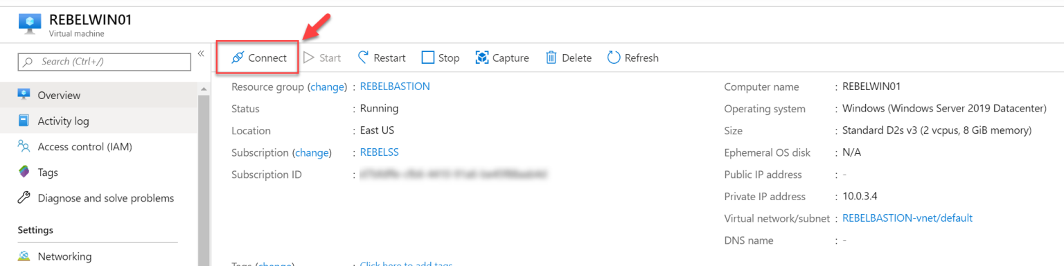 Step By Step Guide How To Access Azure Vms Securely Using Azure Bastion Rebeladmin