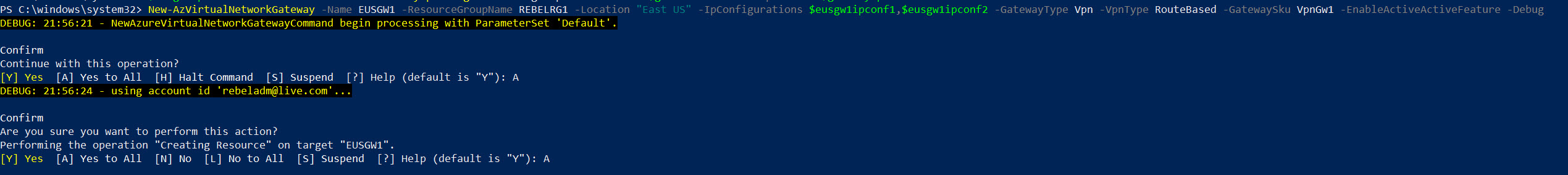 Step-by-Step Guide: High available VNet-to-VNet connectivity via Active ...