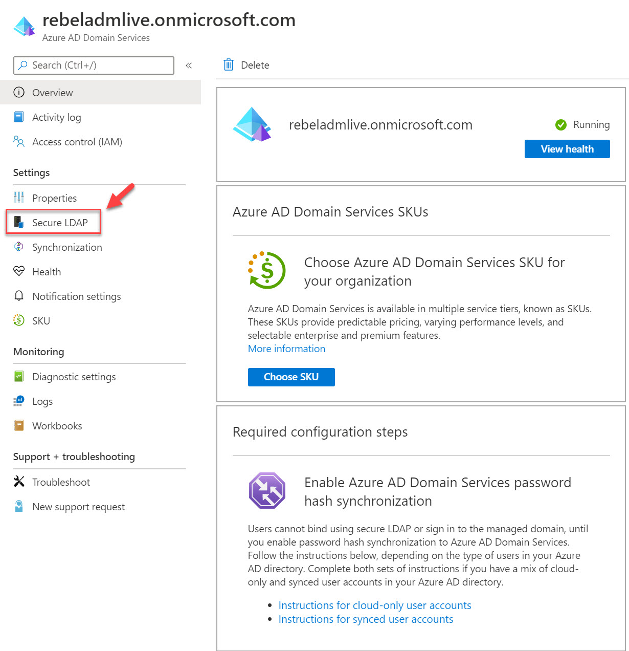 Step By Step Guide Enable Secure Ldap Ldaps For An Azure Active Directory Domain Services