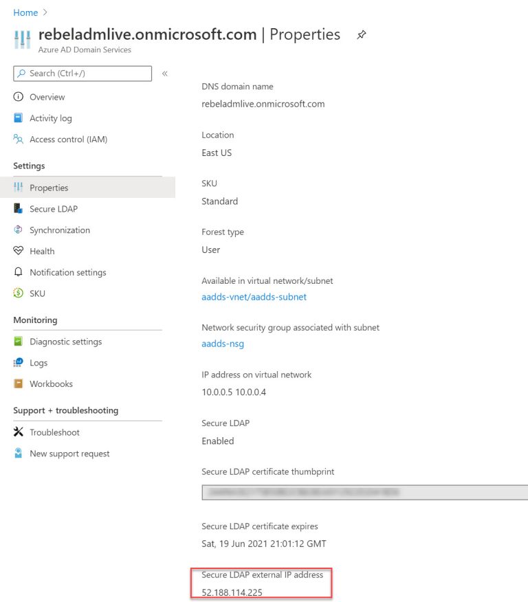 Step By Step Guide Enable Secure Ldap Ldaps For An Azure Active Directory Domain Services