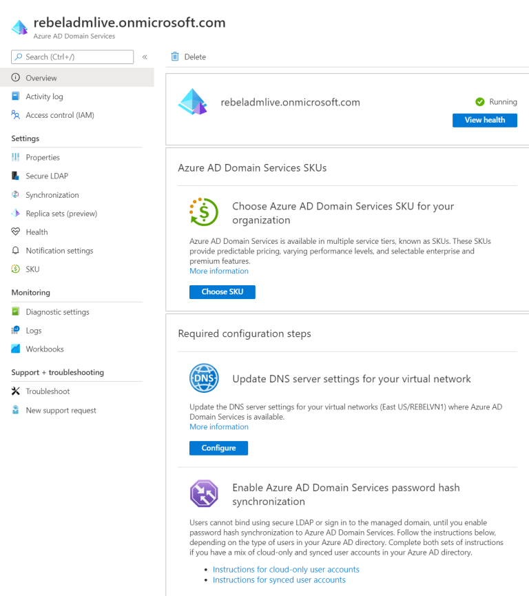 Step-by-Step Guide: Azure Active Directory Domain Services resiliency with replica sets – REBELADMIN