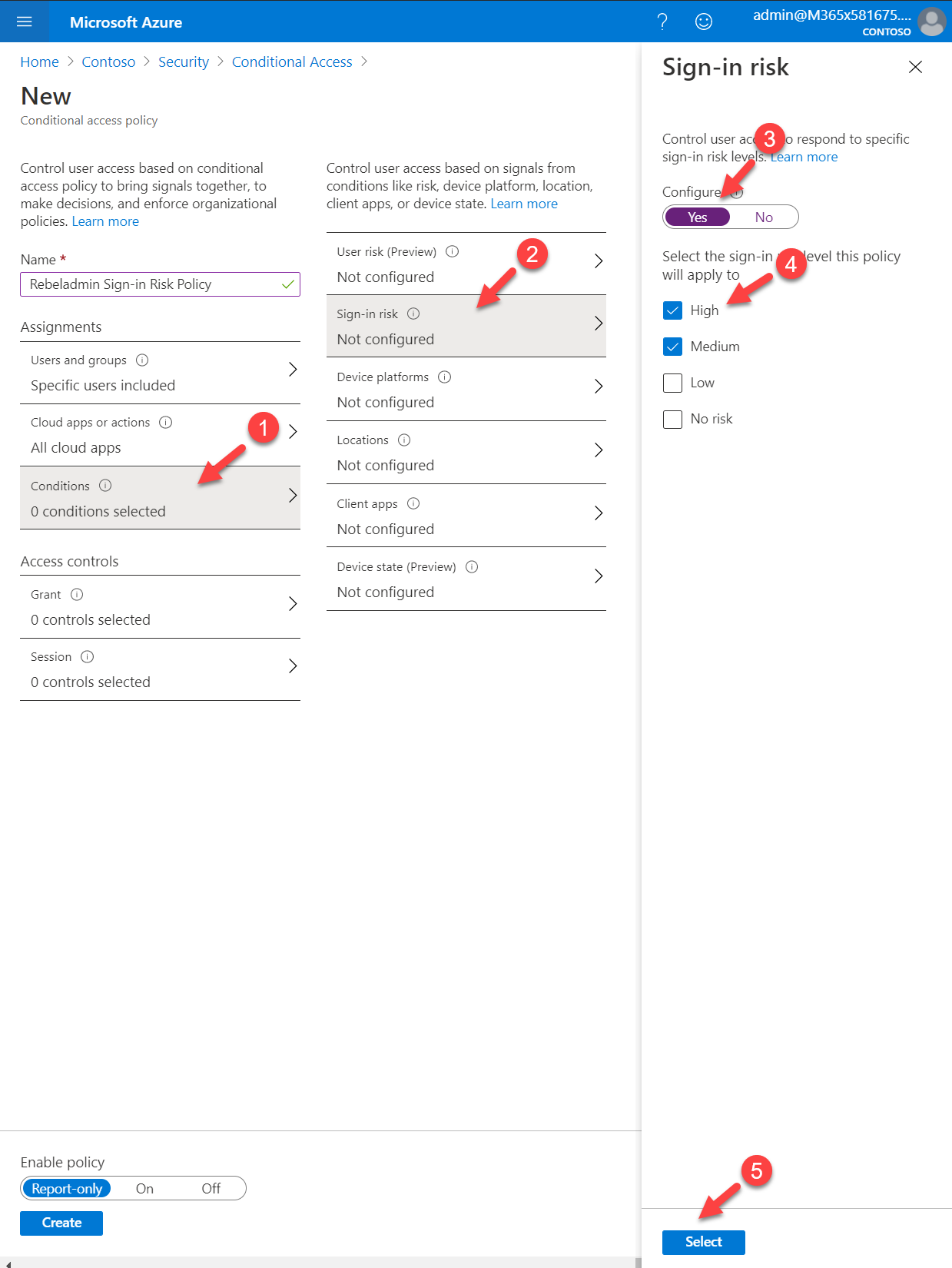Step-by-Step Guide: How to configure Sign-in risk-based Azure ...
