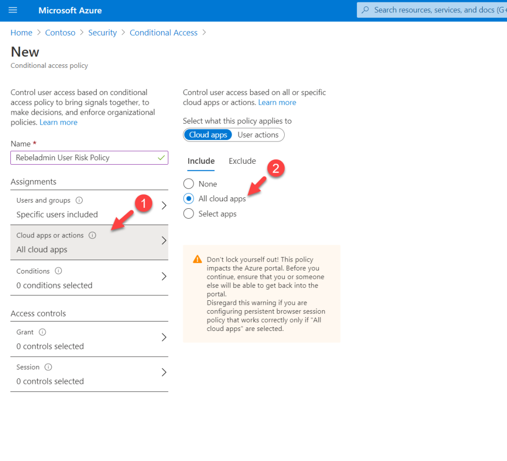 Step-by-Step Guide: How to configure user risk-based Azure conditional ...