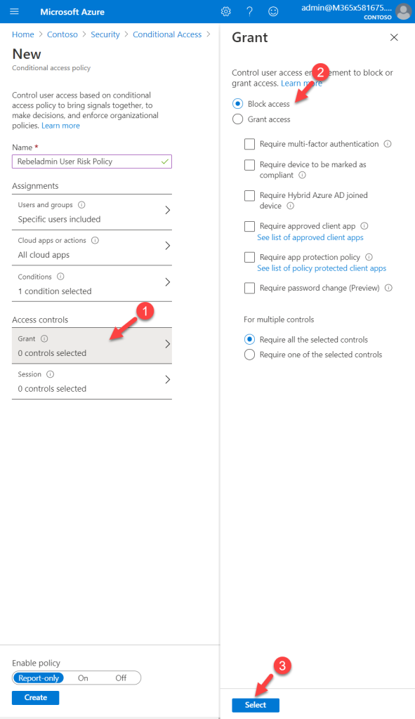 Step-by-Step Guide: How to configure user risk-based Azure conditional access policies? – REBELADMIN