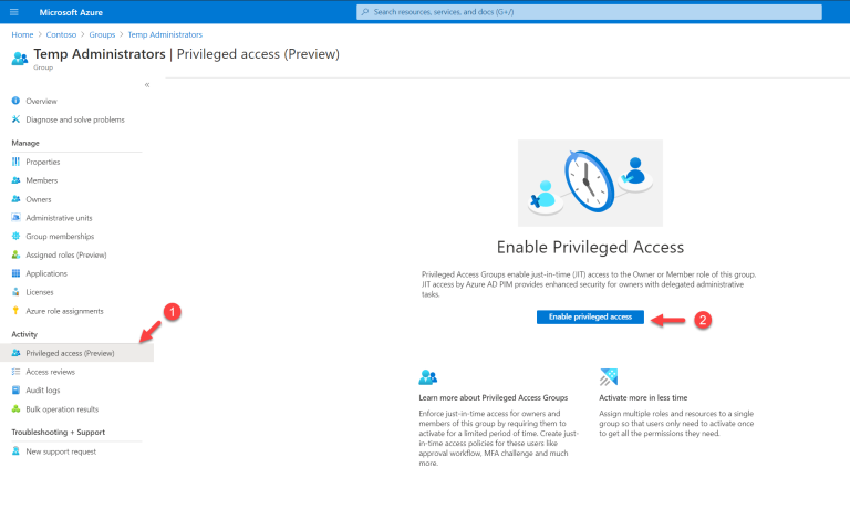 Manage Privileged access groups with Azure AD Privileged Identity ...