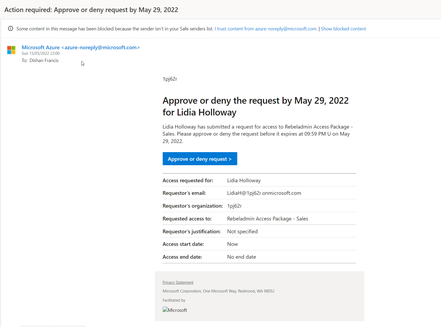Azure AD Entitlement Management – three-stage approval process for ...
