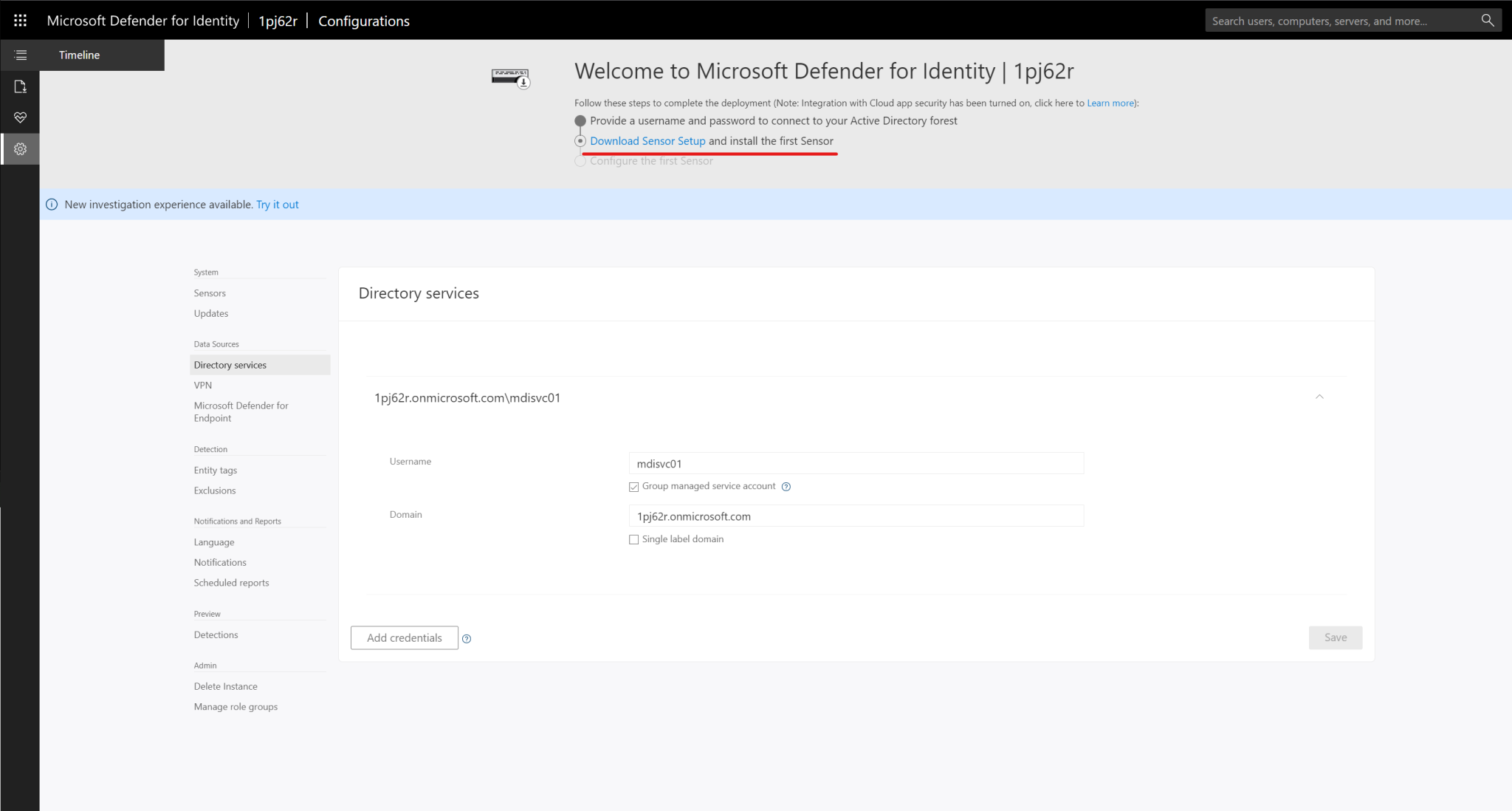 Microsoft Defender for Identity Part 05 – MDI Sensor installation ...
